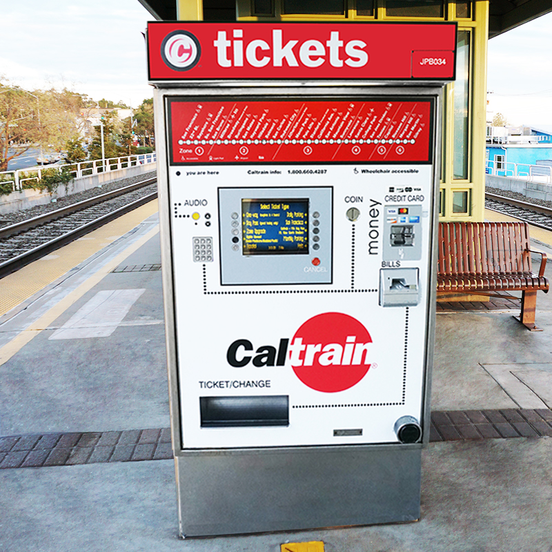Caltrain Station Ticket Machines | Caltrain